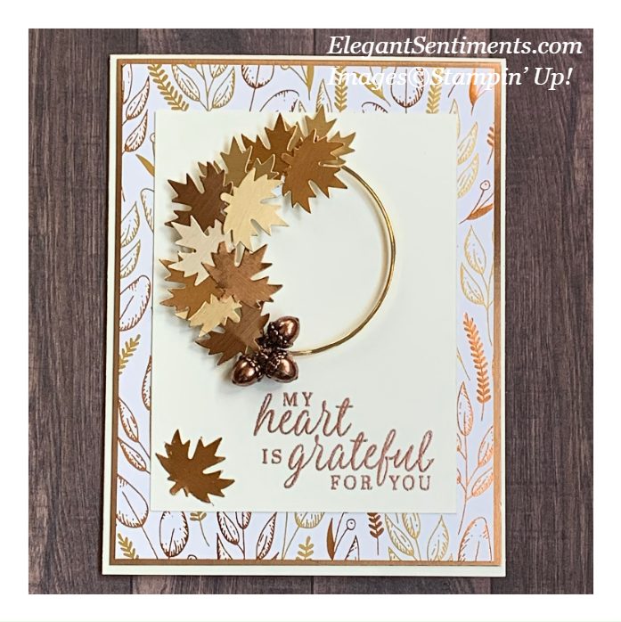 Autumn Weather - InKing Royalty Blog Hop - Elegant Sentiments